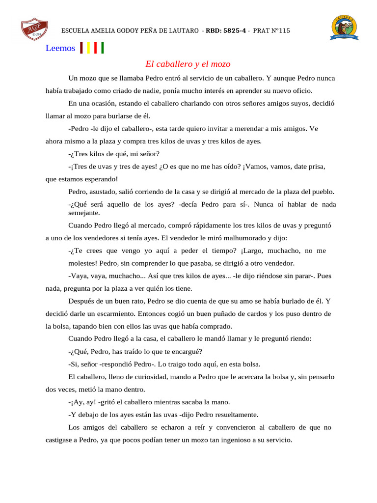 Lectura Comprensiva 3. | PDF