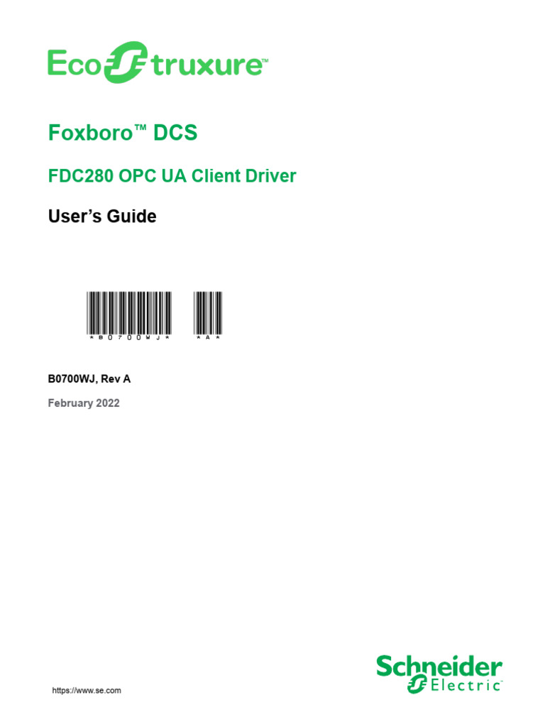 B0700WJ - A - FDC280 OPC UA Client Driver User's Guide | PDF | Server ...