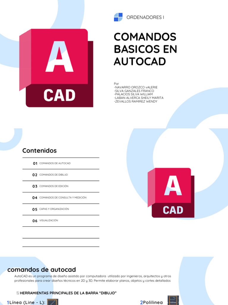 Comandos Basicos de Autocad | PDF | Cad automático | Dibujo