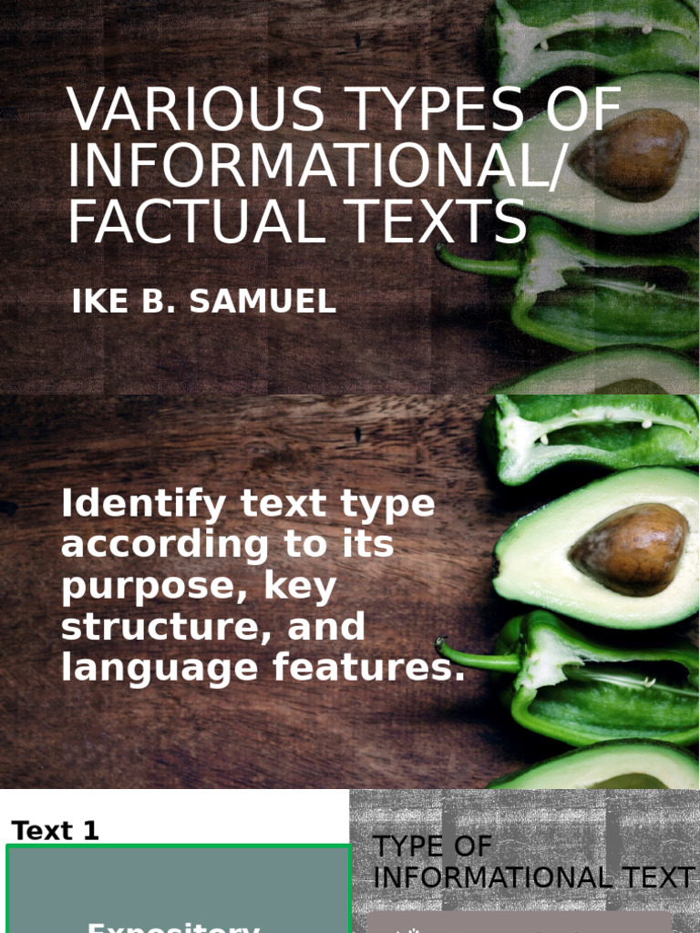 Various Types of Informational | PDF | Volcano | Plants