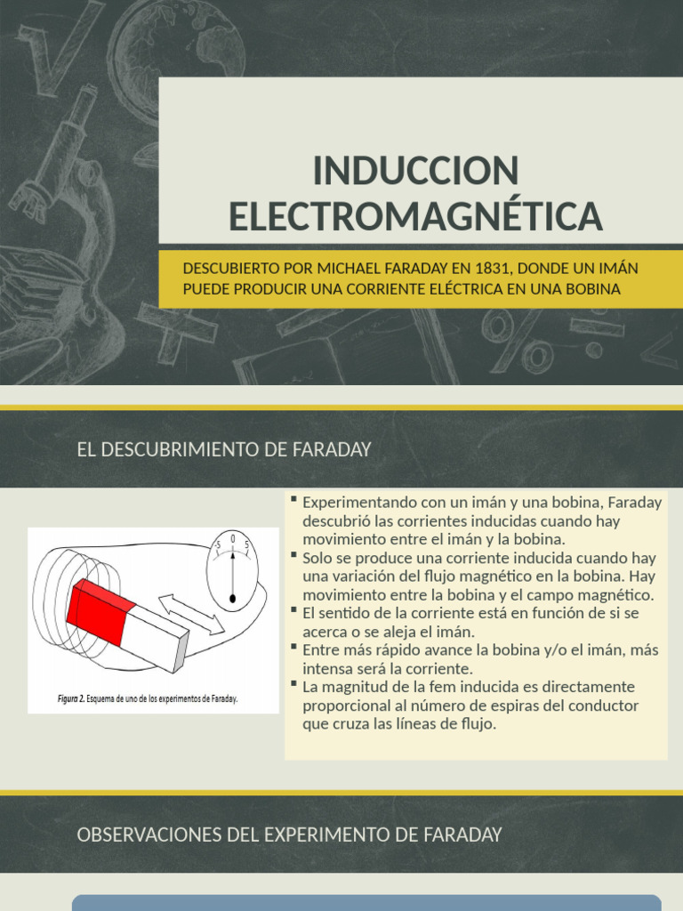 Induccion Electromagnética | PDF | Inducción electromagnética | Electromagnetismo