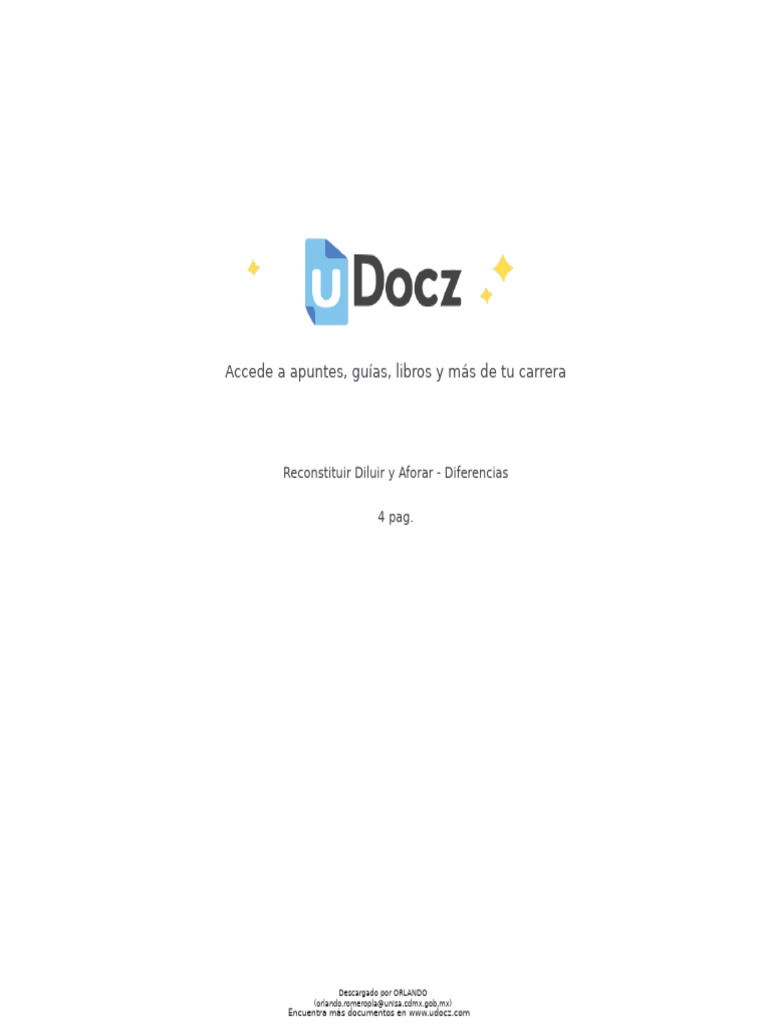 Diferencias entre Reconstituir y Diluir | PDF