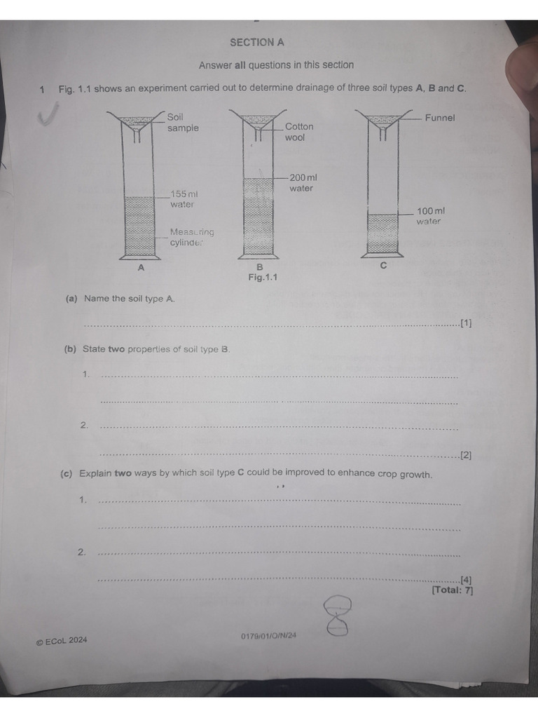 Agriculture Paper 1 Test | PDF