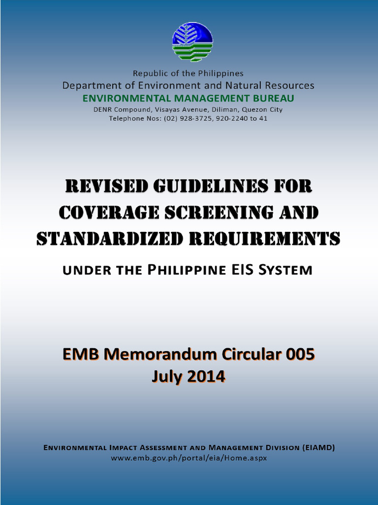 Revised Guidelines For Coverage Screening and Standardized Reqts | PDF