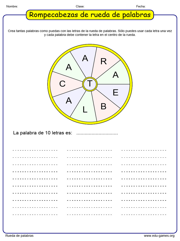 Rueda de Palabras-3 | PDF