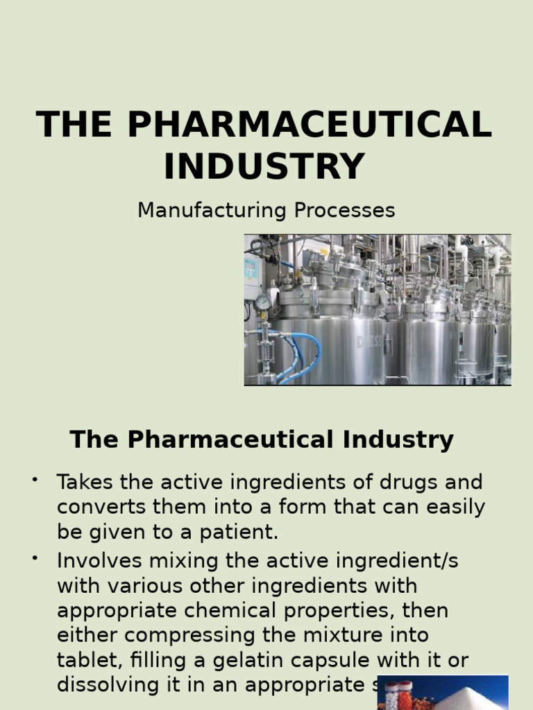 4) Pharmaceutical MFG | PDF | Tablet (Pharmacy) | Medicinal Chemistry