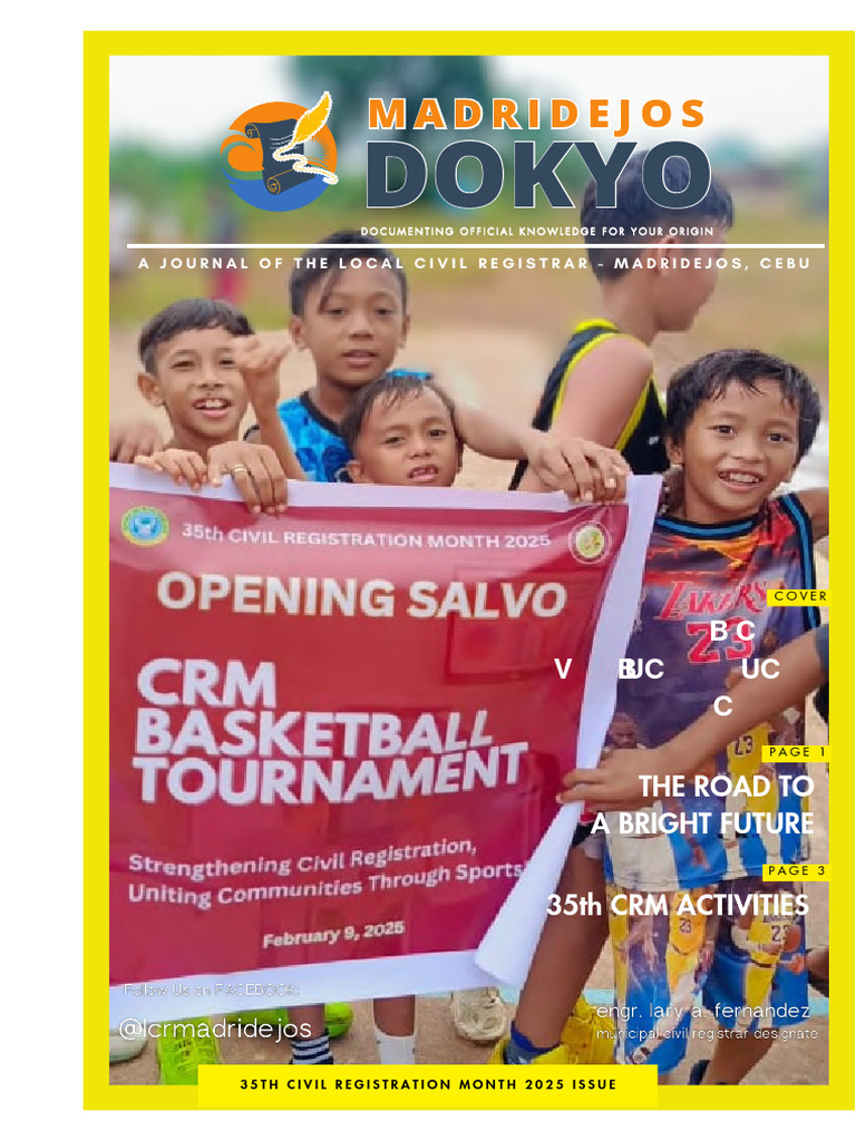 LCR Madridejos 35th CRM Report 2025 | PDF | Document | Civil Law ...