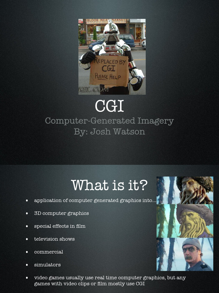 CGI Computer-Generated Imagery | PDF | Computer Generated Imagery | 3 D Modeling