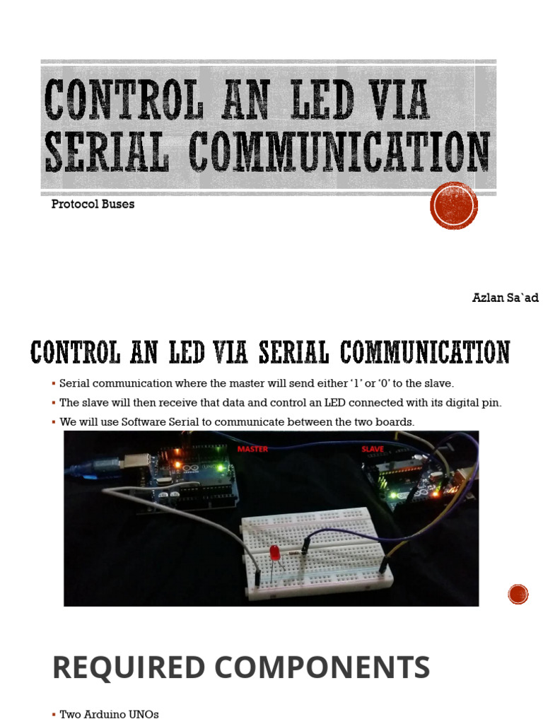 Control an LED via Serial Communication(Practical) (1) | PDF