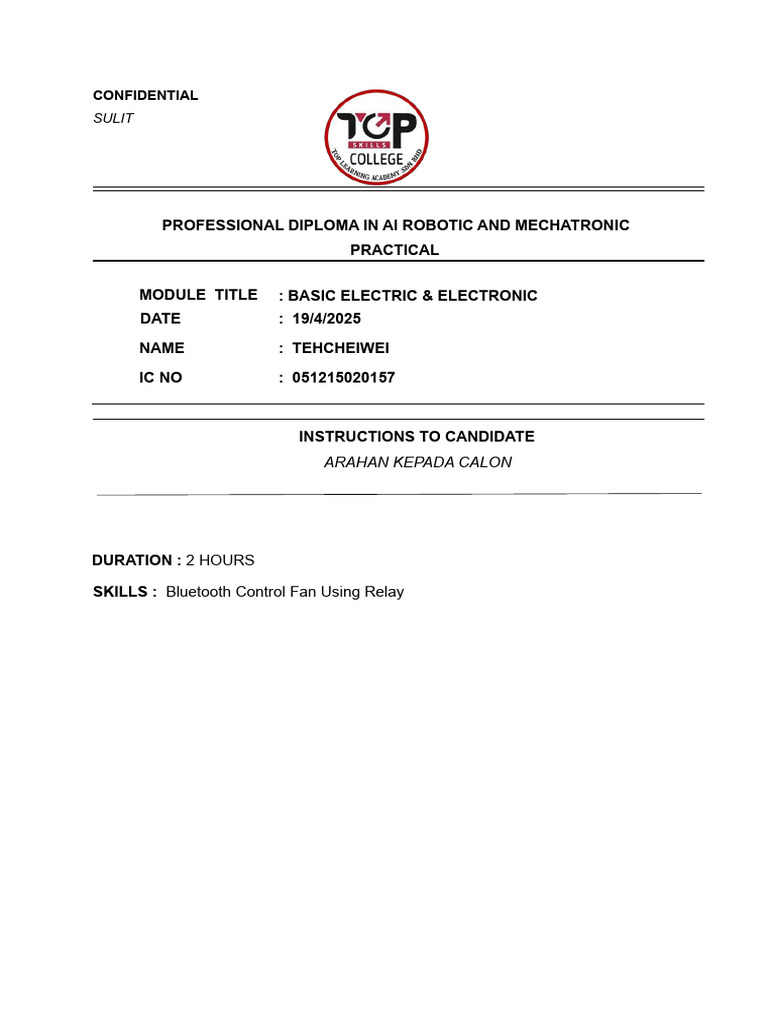 PRACTICAL Basic EE Practicaaa | PDF