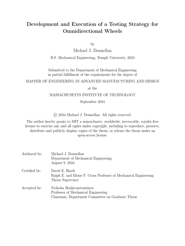 Donnellan Donne653 Meng Meche 2024 Thesis | PDF | Viscoelasticity | Friction