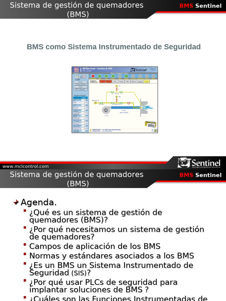 BMS Sentinel SIS | PDF | Controlador lógico programable | Combustión