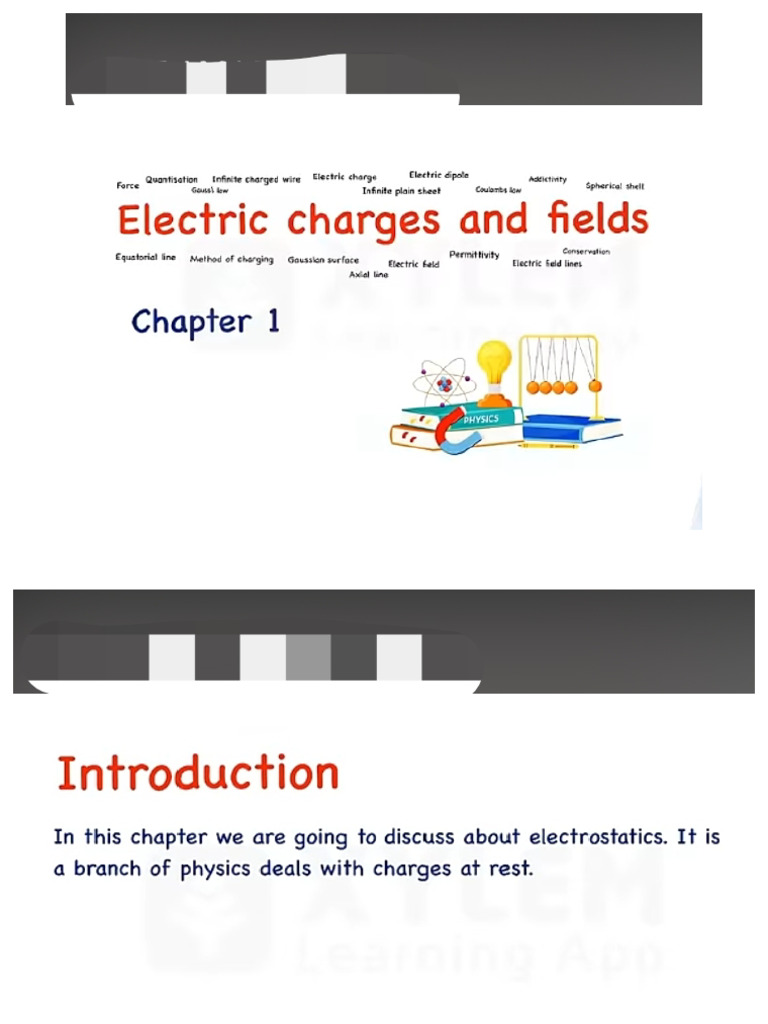 Electric Charges and Fields Neet | PDF