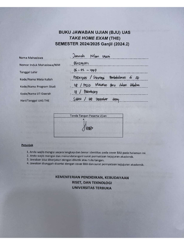 Tugas Ujian | PDF
