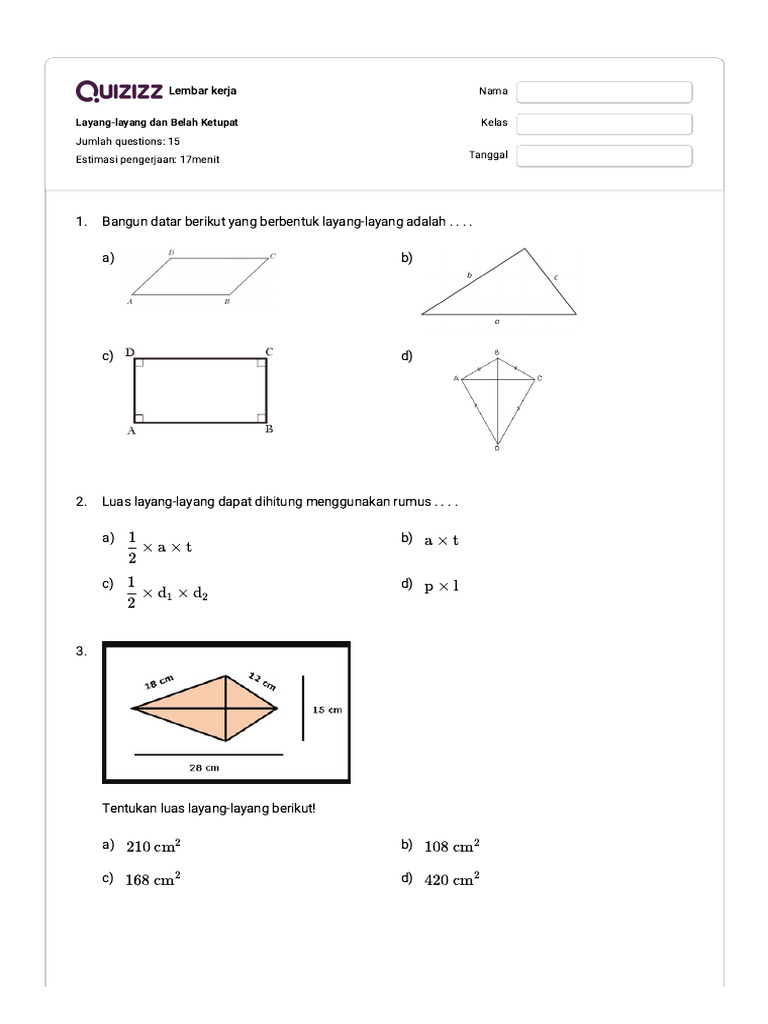 Layang-Layang Dan Belah Ketupat | PDF