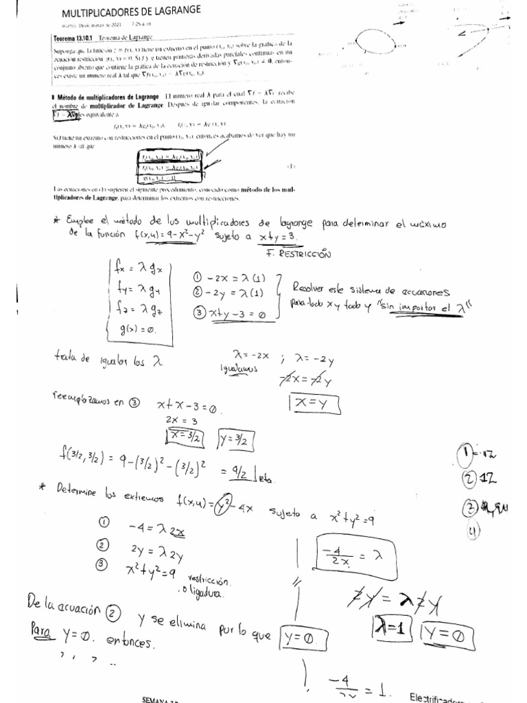 Multi Lagrange Ejerc | PDF