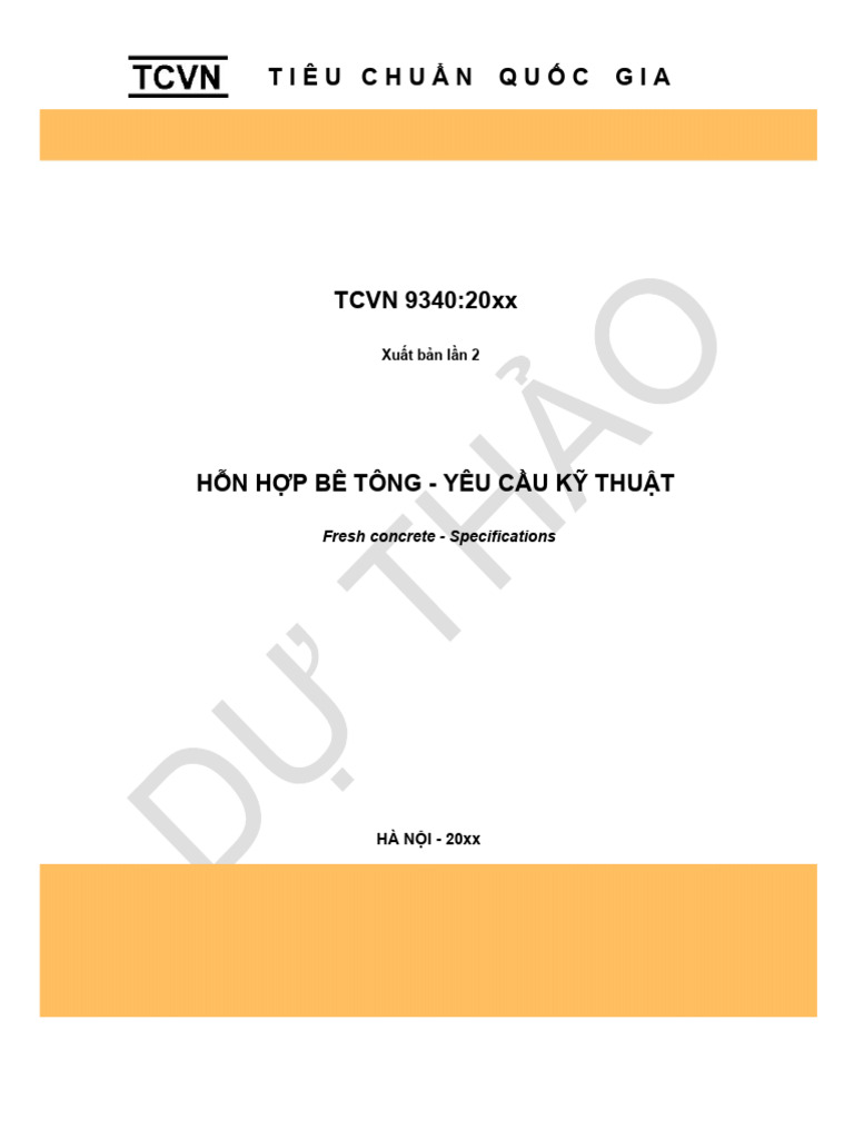 1647830657du Thao TCVN 9340 20xx Hon Hop Be Tong Yeu Cau Ky Thuat | PDF