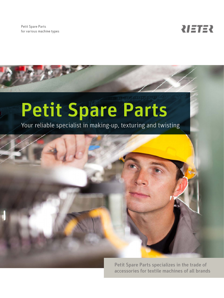 Rieter Ras PSP Petit Spare Parts Brochure en | PDF | Brake | Spindle ...