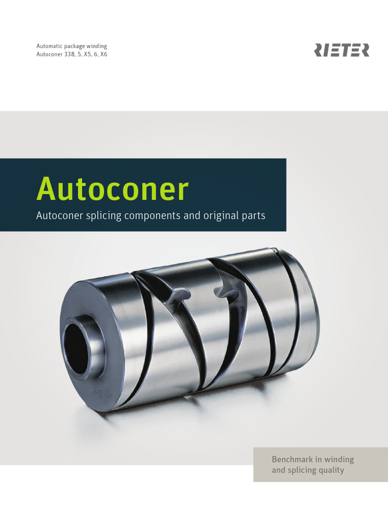 Rieter Autoconer Splicing Components Guide | PDF | Spinning (Textiles ...