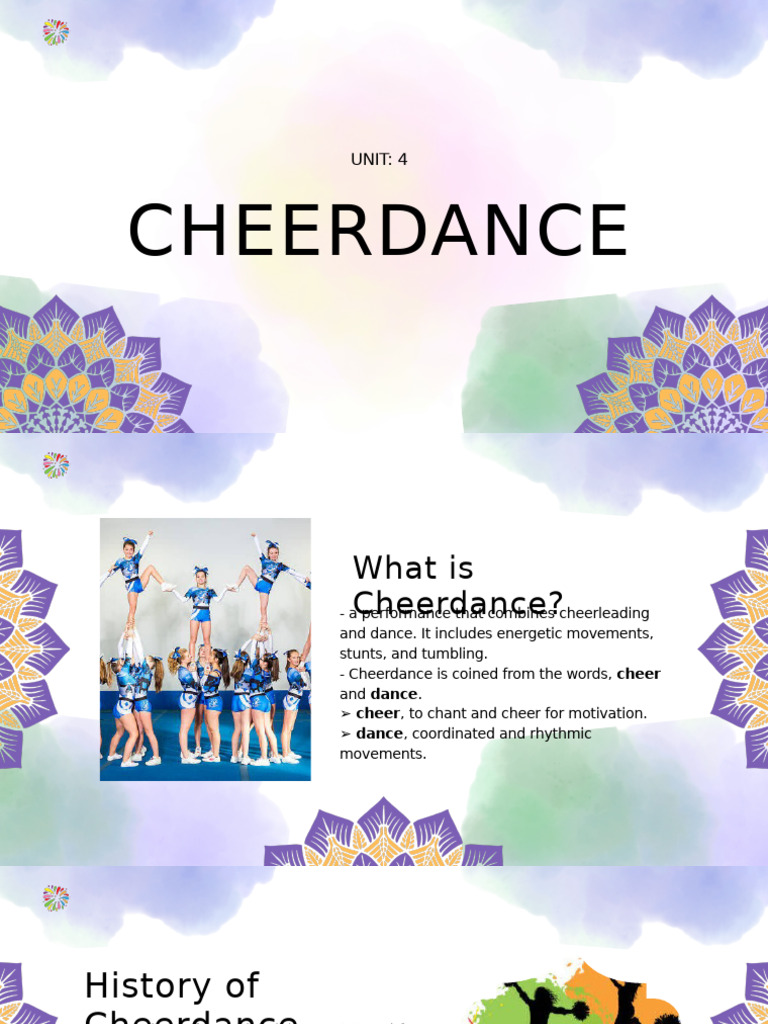 Pe Cheerdance Lesson 1 | PDF | Gymnastics | Cheerleading