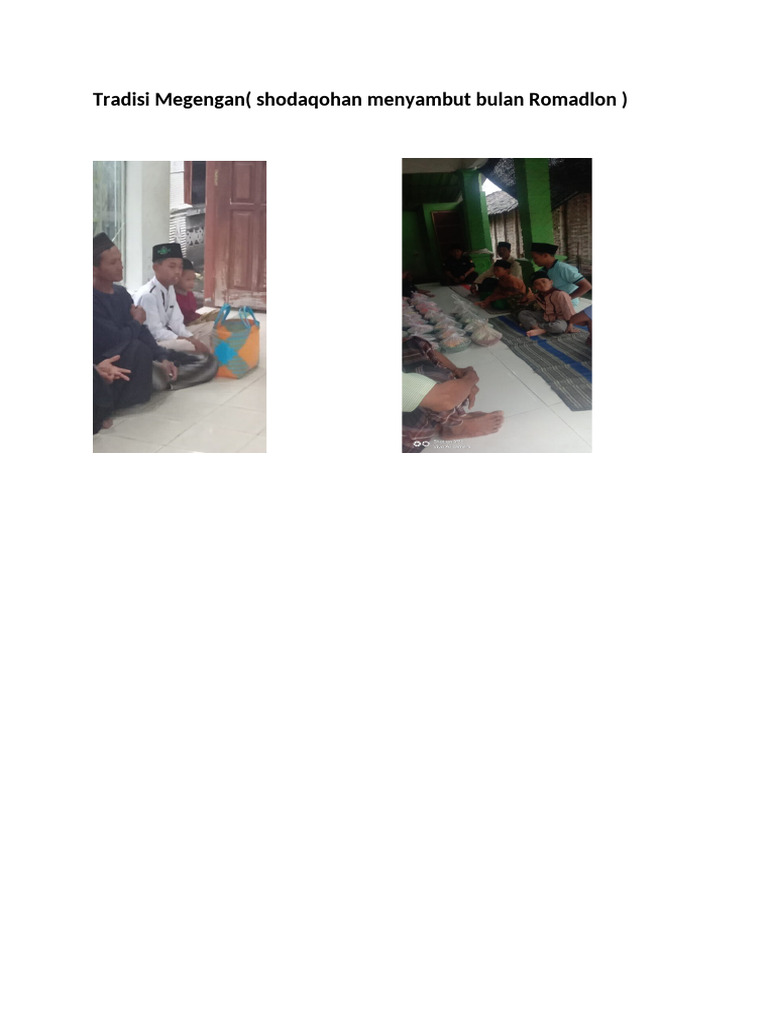 Tradisi Megengan | PDF