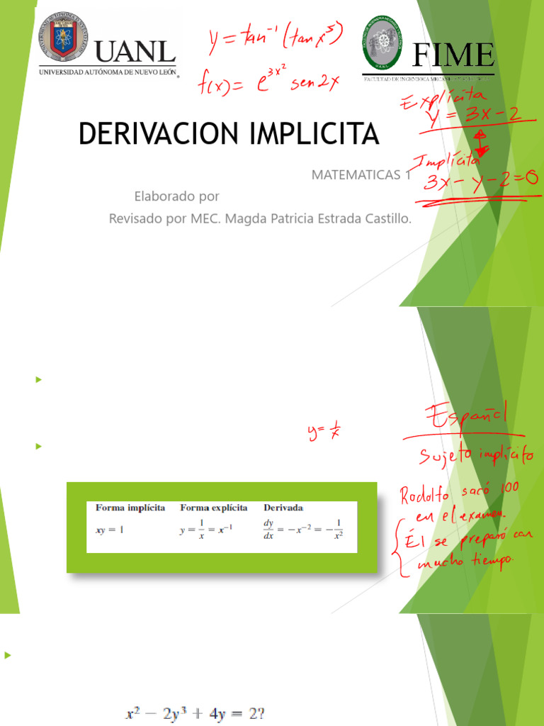 9 Derivacion Implicita | PDF