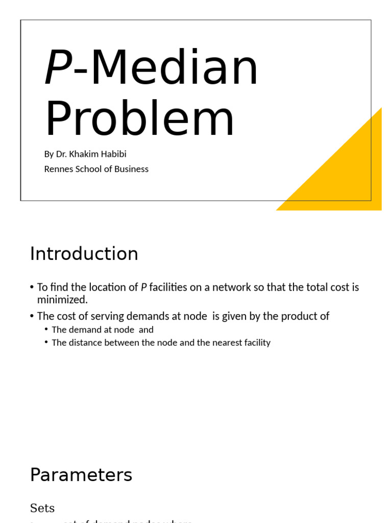 P-median With Myopic | PDF