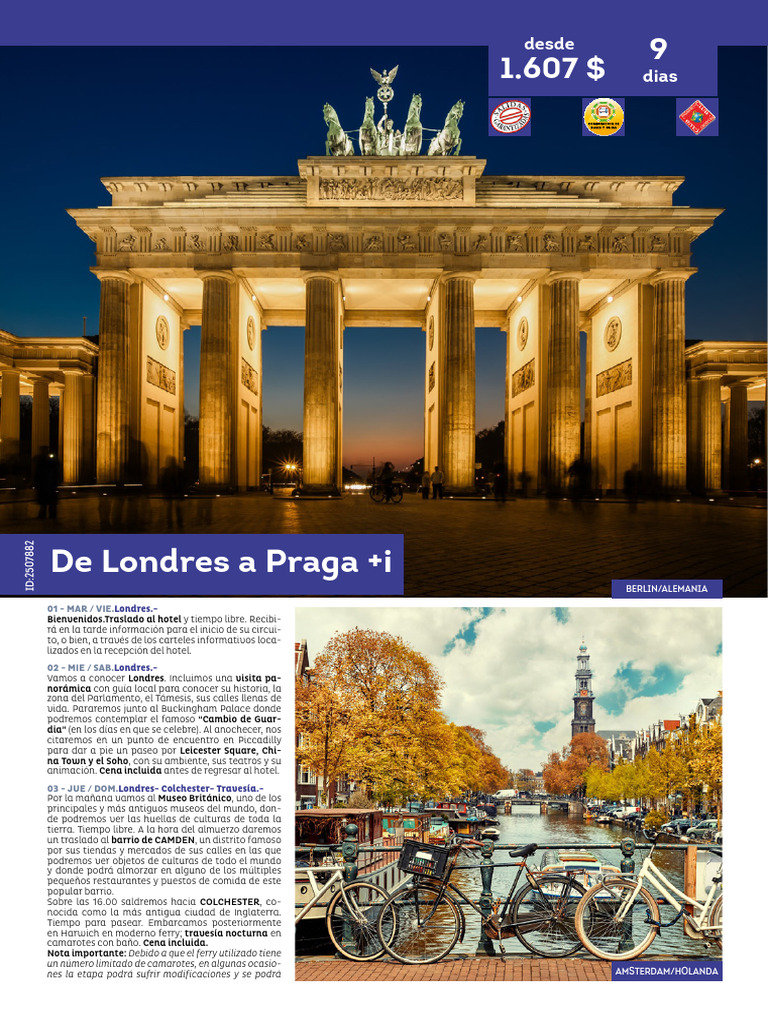 Itinerario de Londres A Praga +i | PDF | Praga | Londres