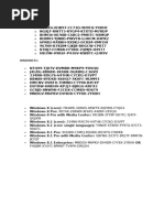 Windows XP SP3 Product Keys | PDF | Windows Xp | Original Equipment Manufacturer