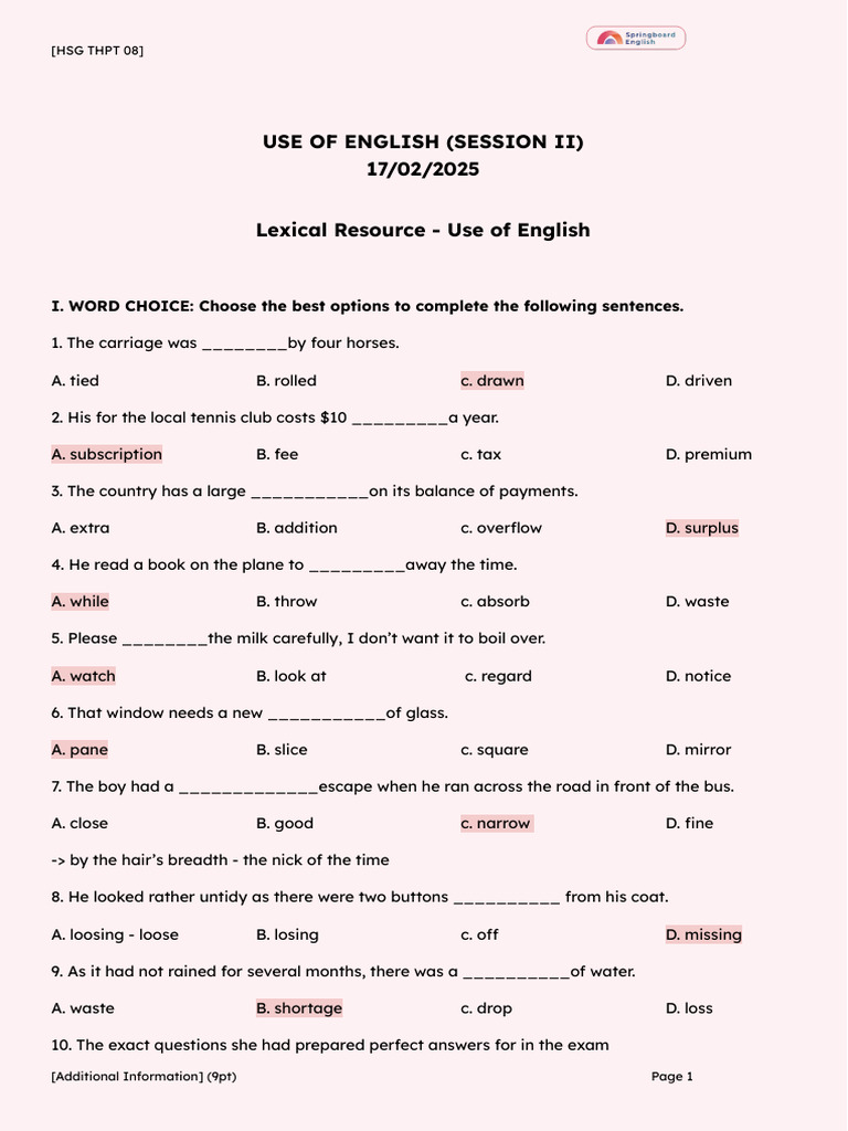 2025 - 02 - 17 In-Class Handout | PDF