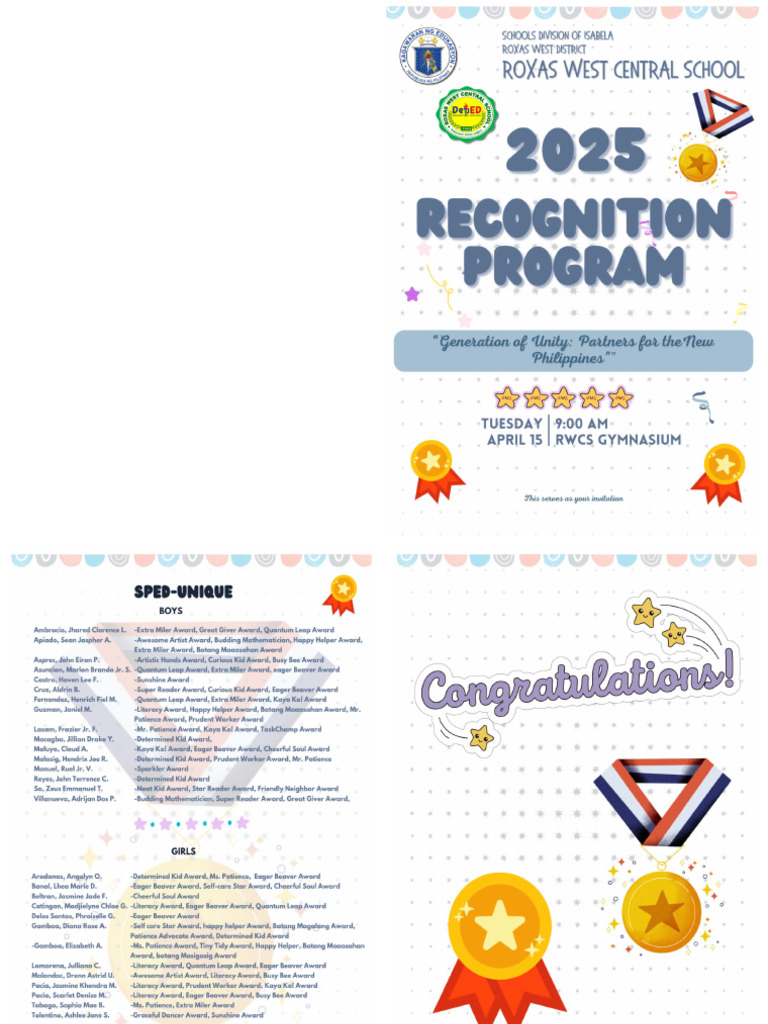 Recognition Program 2025 | PDF