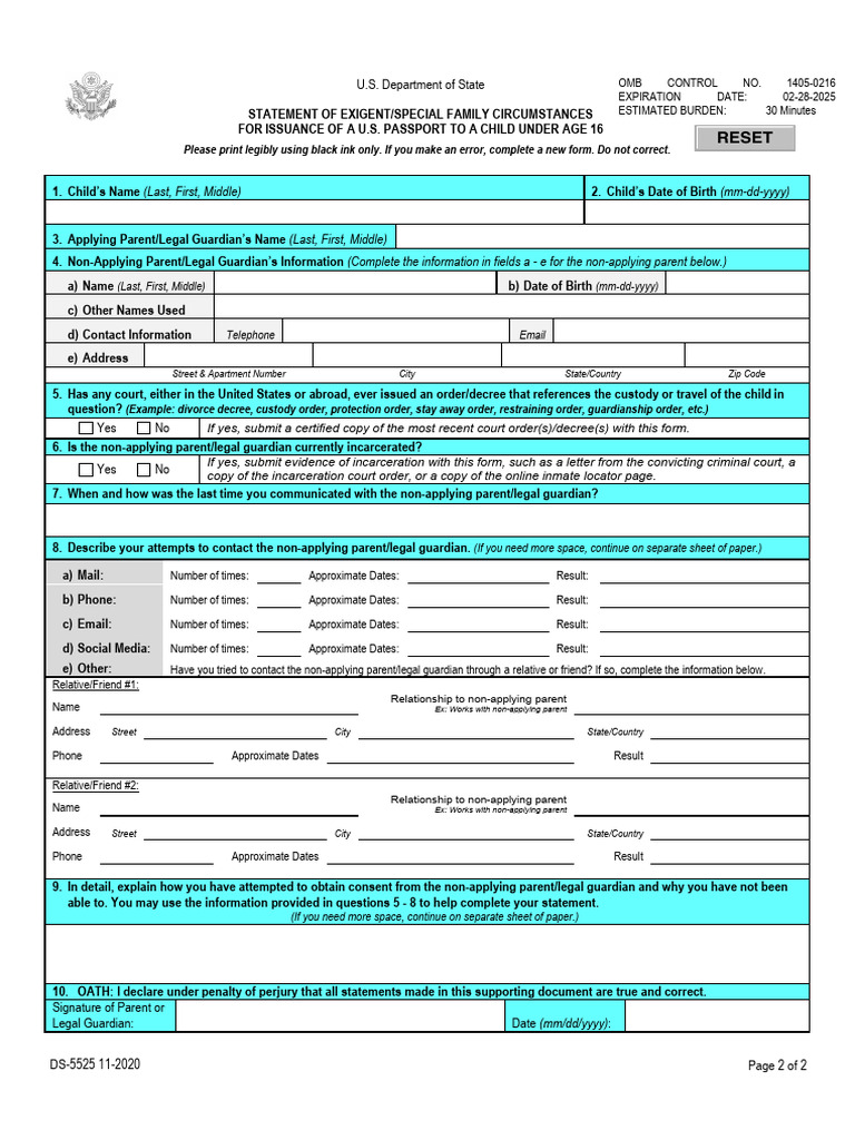 Ds 5525 | PDF | Legal Guardian | Child Custody