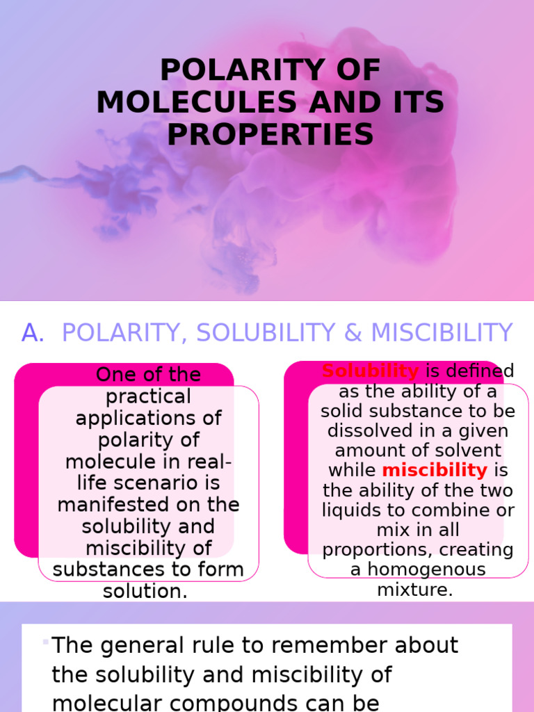 Polarity and Intermolecular Forces Explained | PDF | Intermolecular ...