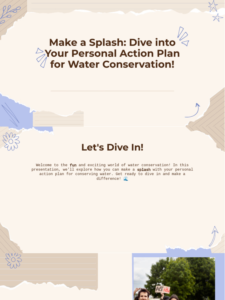 Personal Action Plan for Water Conservation | PDF
