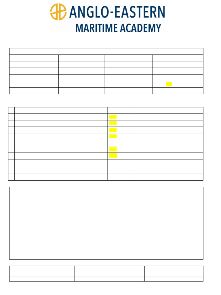 GME Clearance Checklist - Sriram Ragunathan | PDF | Engineering