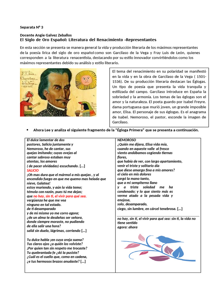 Separata_3_(1) (2) | PDF | Poesía | Literatura renacentista