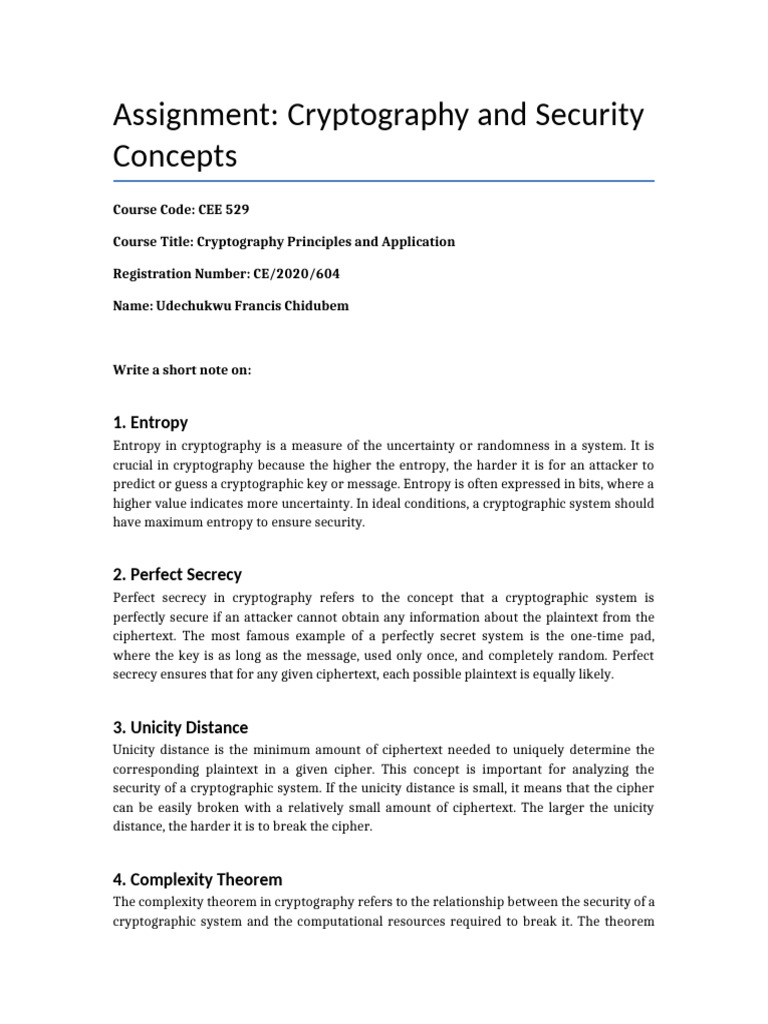 Cryptography_Assignment (1) | PDF | Cryptography | Cipher