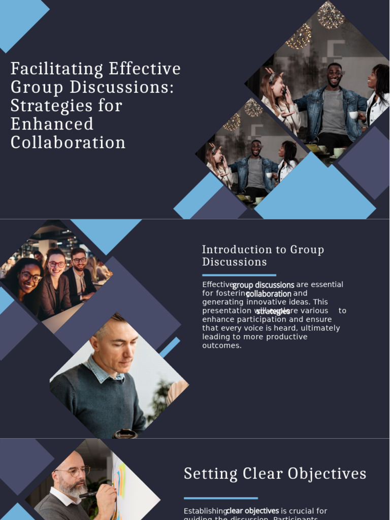 Slidesgo Facilitating Effective Group Discussions Strategies For ...