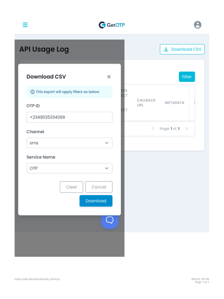 Simplify Your OTP Flow - GetOTP 2 | PDF