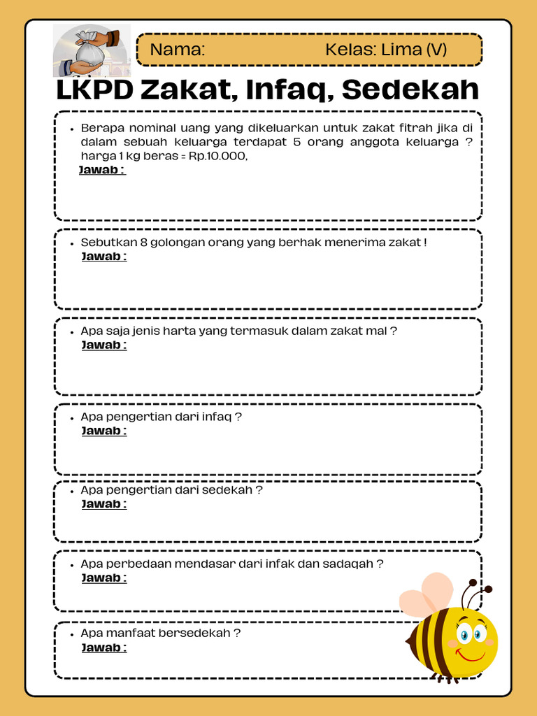 LKPD Zakat Infaq Sedekah | PDF