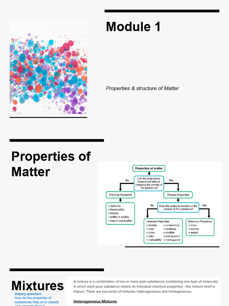 Properties and Structure of Matter | PDF | Radioactive Decay | Chemical ...