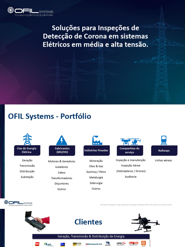 1 - Portfolio Ofil Systems 2024 | PDF | HDMI | Transmissão de energia ...