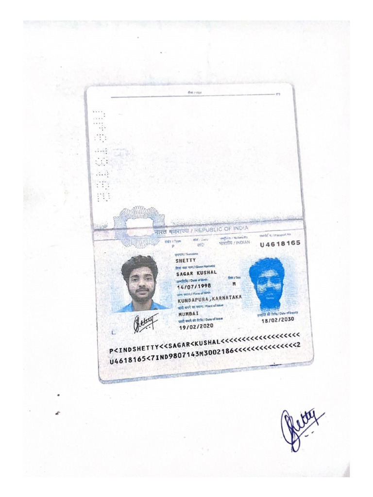 Passport - Sagar Shetty | PDF