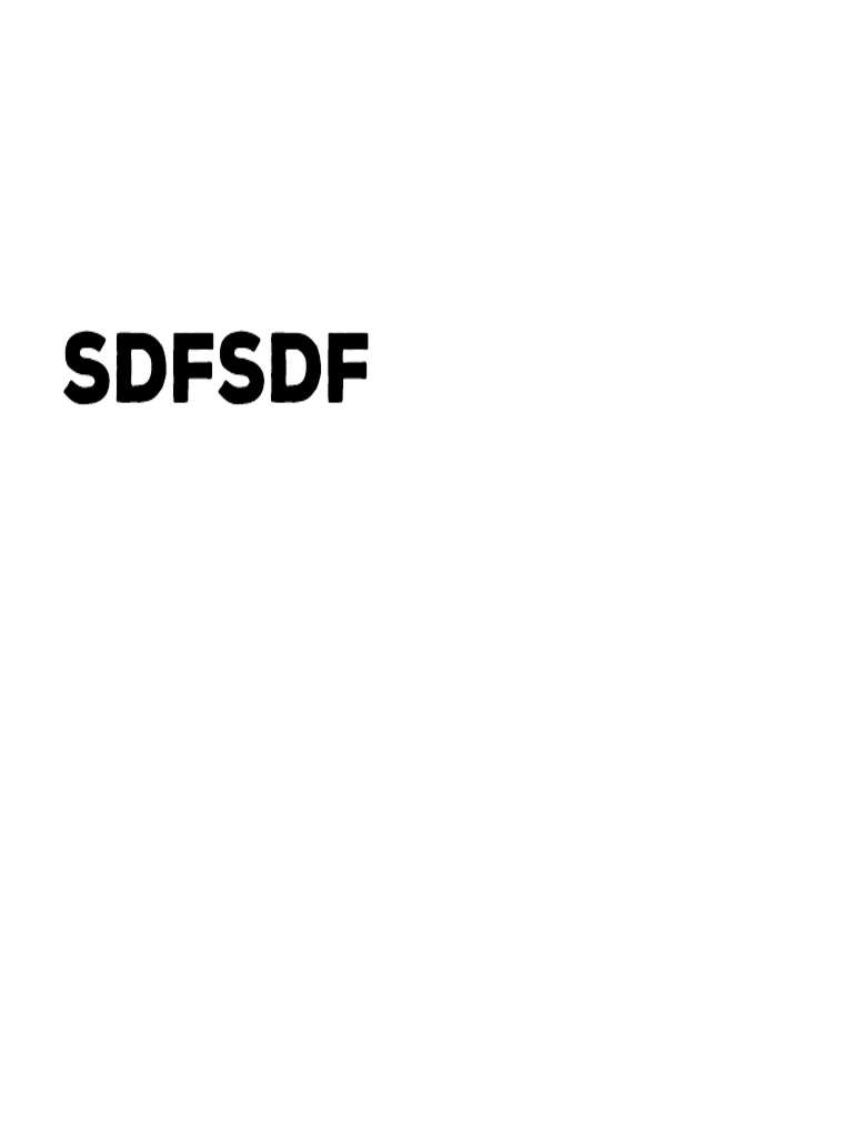 SDFSDF | PDF