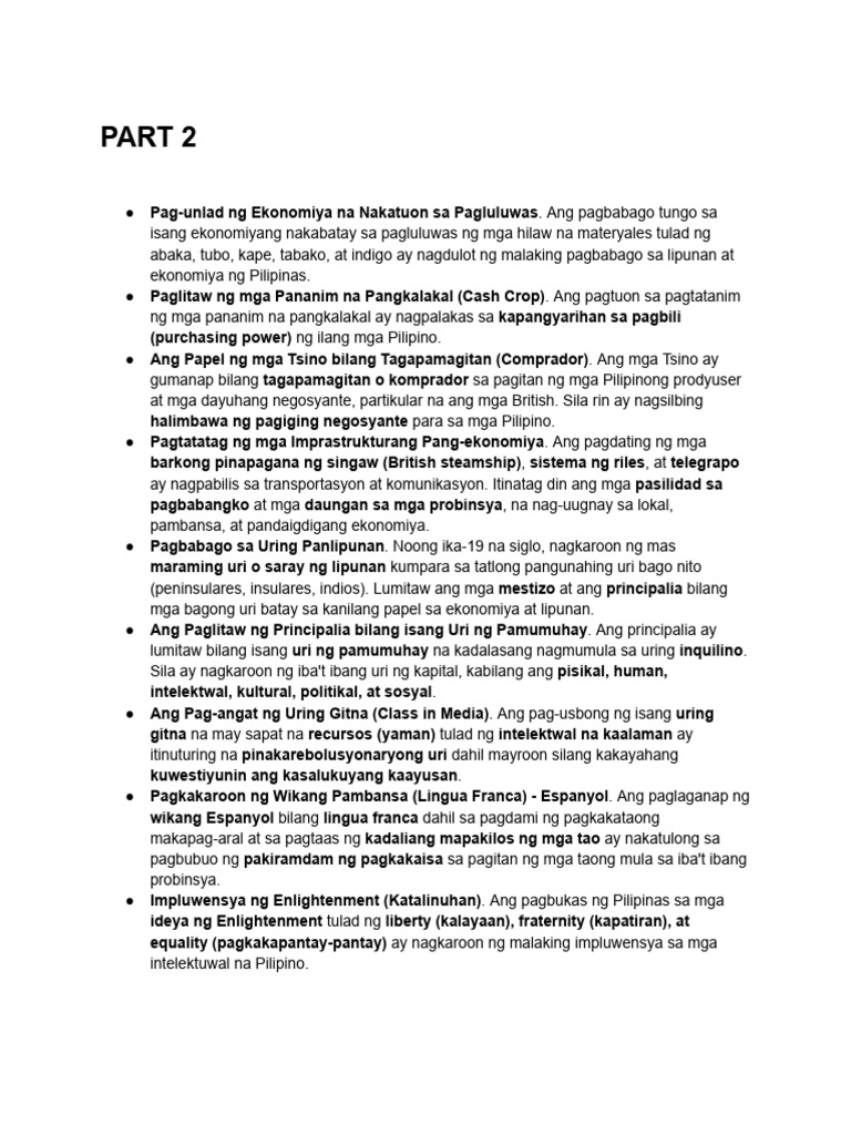 Part 2 Notes | PDF