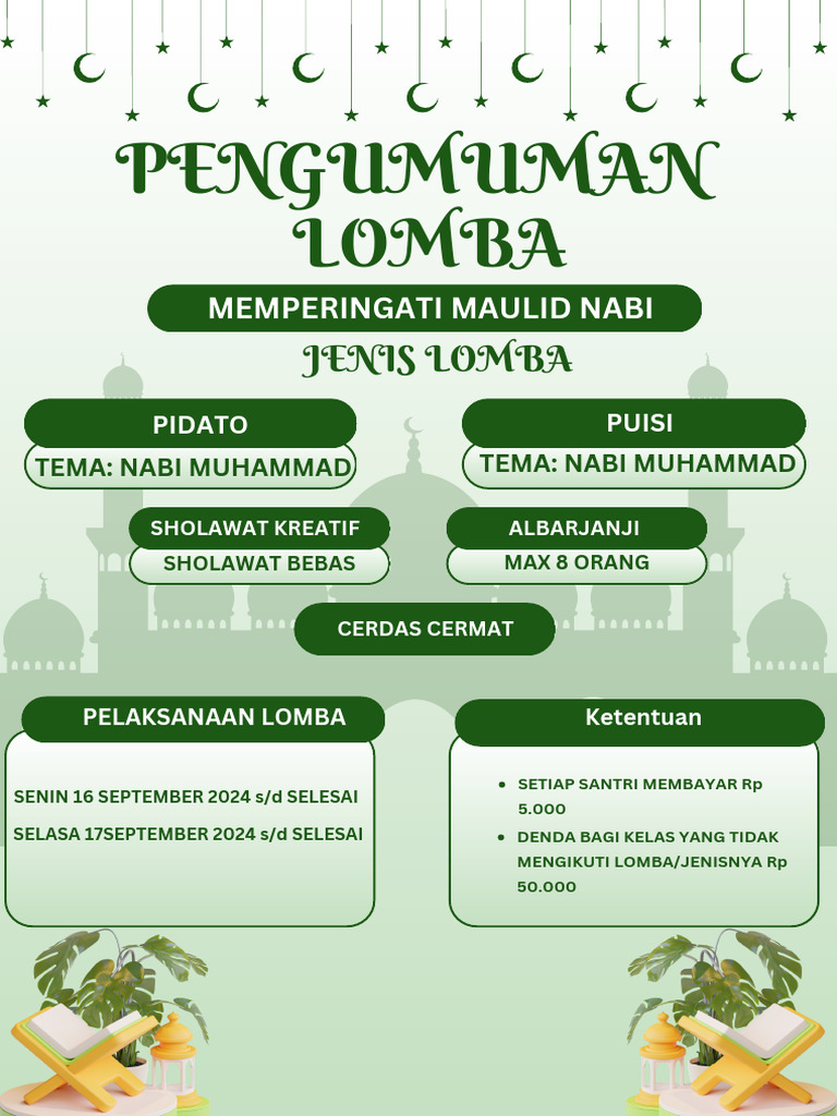 Biru Kuning Illustrasi Lomba Perayaan Kemerdekaan Dokumen A4 (1) | PDF