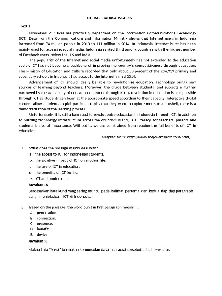 Soal Dan Pembahasan Simulasi Try Out Utbk Seri 2 | PDF | Mars | Atmosphere