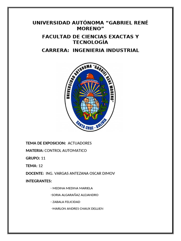 Tipos de Actuadores | PDF | Solenoide | Motor eléctrico