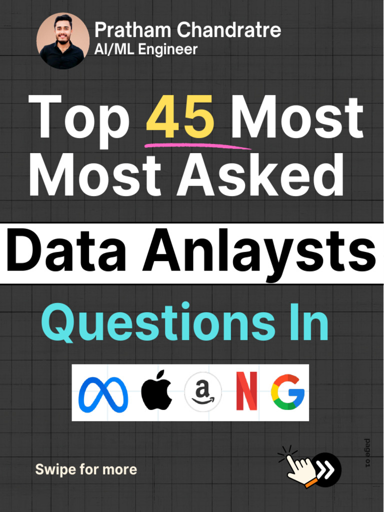 45 Data Analyst Interview Questions-1 | PDF | Statistics | Data Analysis