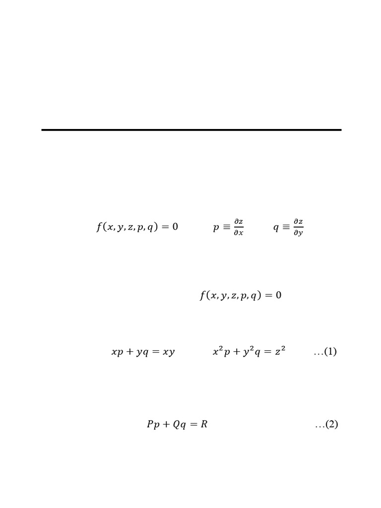 Lagranges PDE | PDF | Partial Differential Equation | Differential Equations